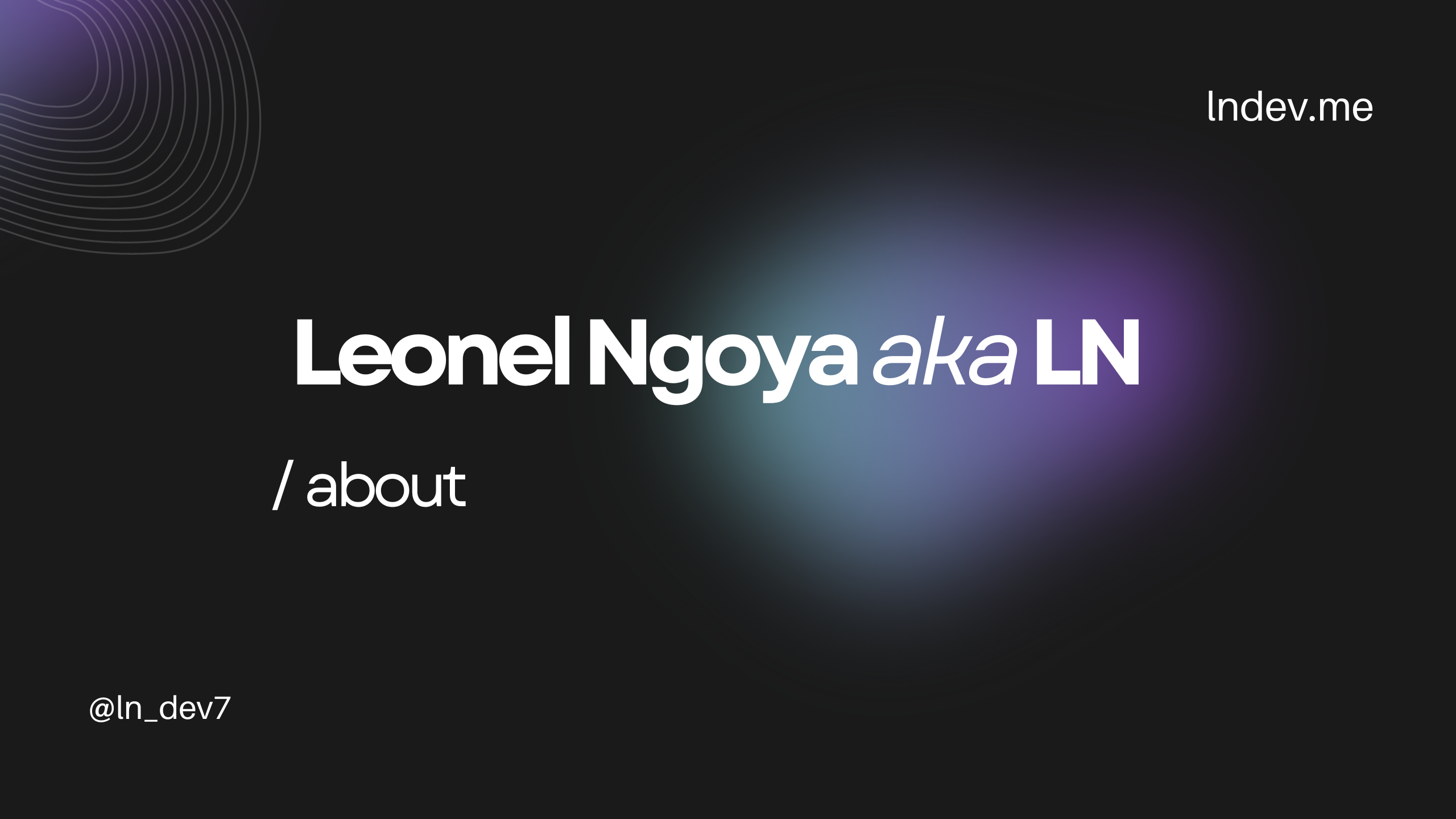 About - Leonel Ngoya